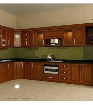 model kitchen set minimalis kayu jati | Miniuty Furniture