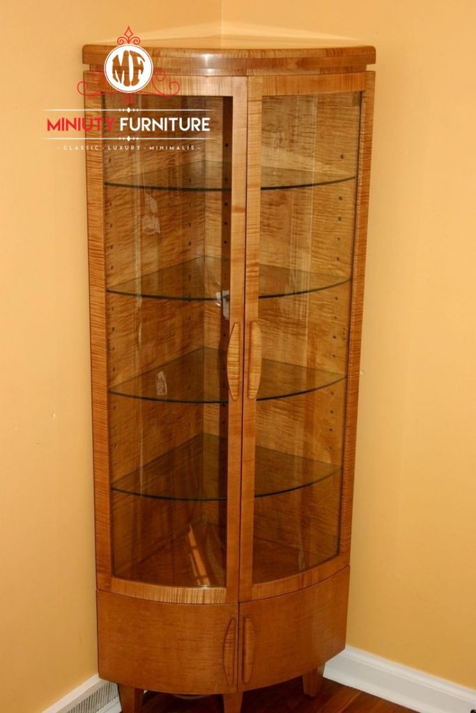 lemari hias pojok ruangan minimalis teak wood – MINIUTY FURNITURE