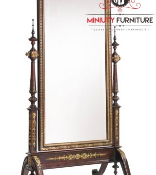 model cermin hias ruang tamu teak wood klasik – Miniuty Furniture